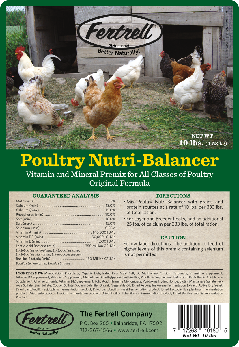 Poultry Nutri-Balancer Organic Natural Chicken Feed Supplement – Easy ...